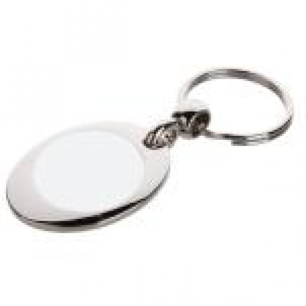 Keyring - 10 x Sublimation Metal Keyring - Trolley Coin