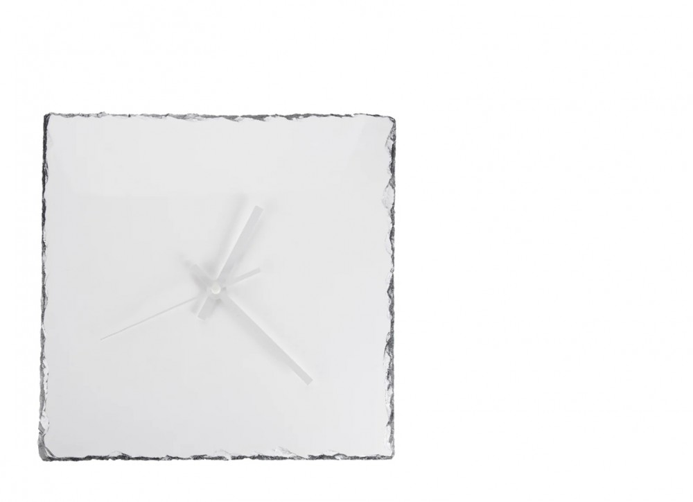 Photo Slate - Square Clock - 27cm x 27cm
