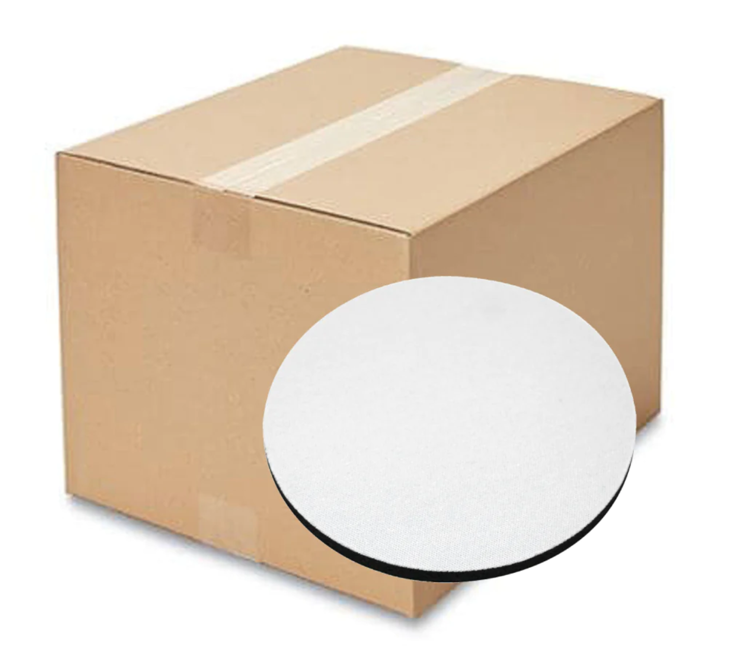 FULL CARTON - 100 x Mouse Pads/ Mats - Round - 5mm
