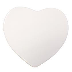 Blank Ceramic Heart Shaped Token for Sublimation