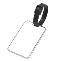 10 x Luggage Tag - Metal - Rectangle - 5cm x 8cm