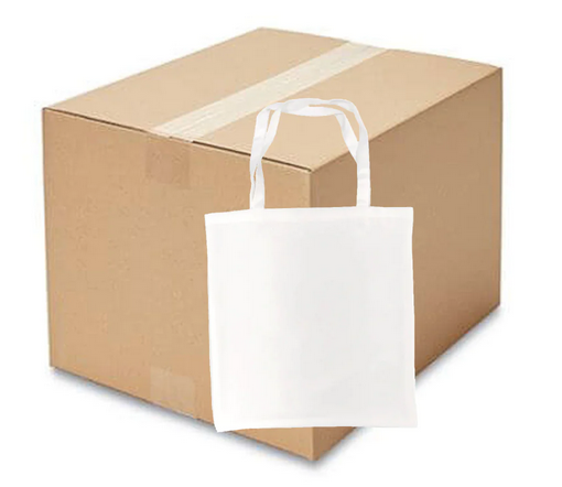 FULL CARTON - 100 x Tote Bag - Milan - Canvas White - 38cm x 40cm ...