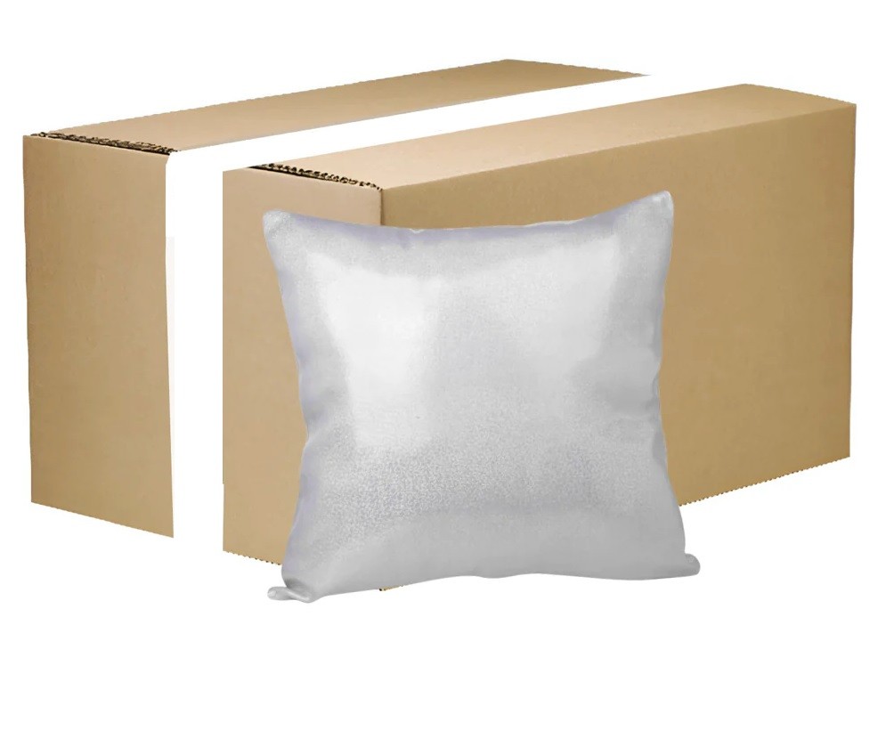 FULL CARTON - 100 x Cushion Cover Glitter Silver - 40cm x 40cm - Square