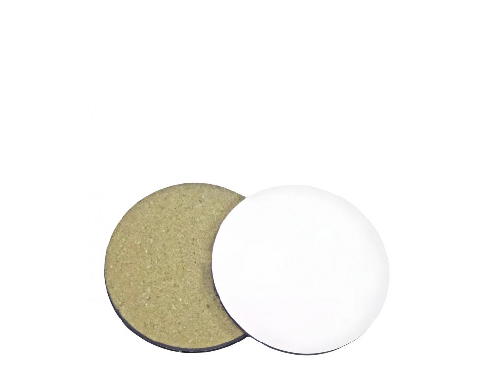 FULL CARTON - 300 x MDF Coaster - Round - 10cm - Cork Base
