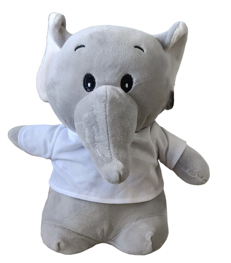 FULL CARTON - 50 x Super Soft Elephants with Printable T-Shirt